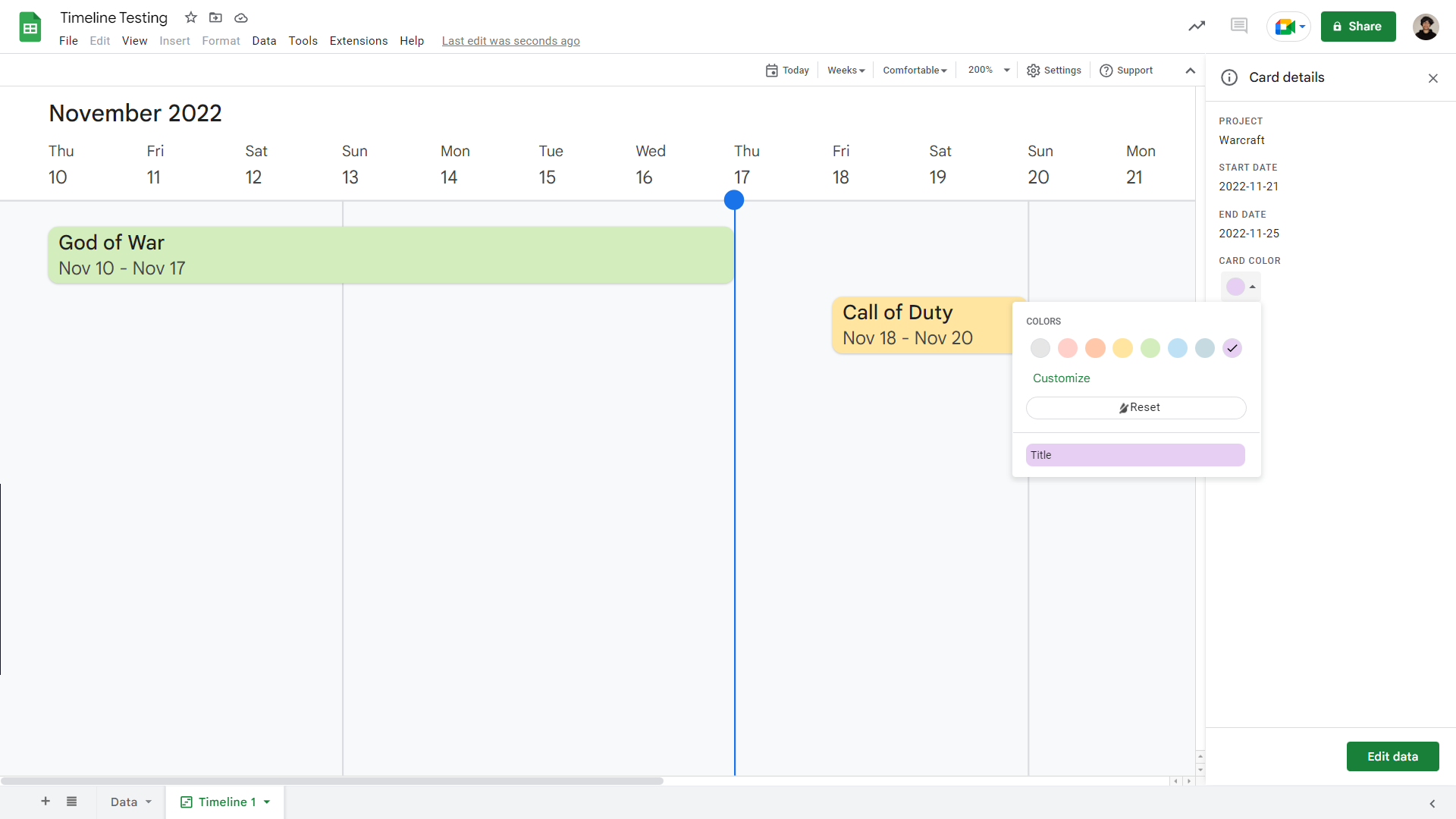 วิธีสร้าง Timeline ใน Google Sheets กดแค่สองคลิกได้เลย - DataRockie