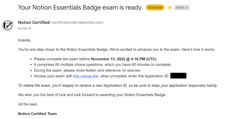 รีวิวการสอบ Notion Essentials Badge ใบเซอร์แอปจดโน้ตสุดเทพ - DataRockie
