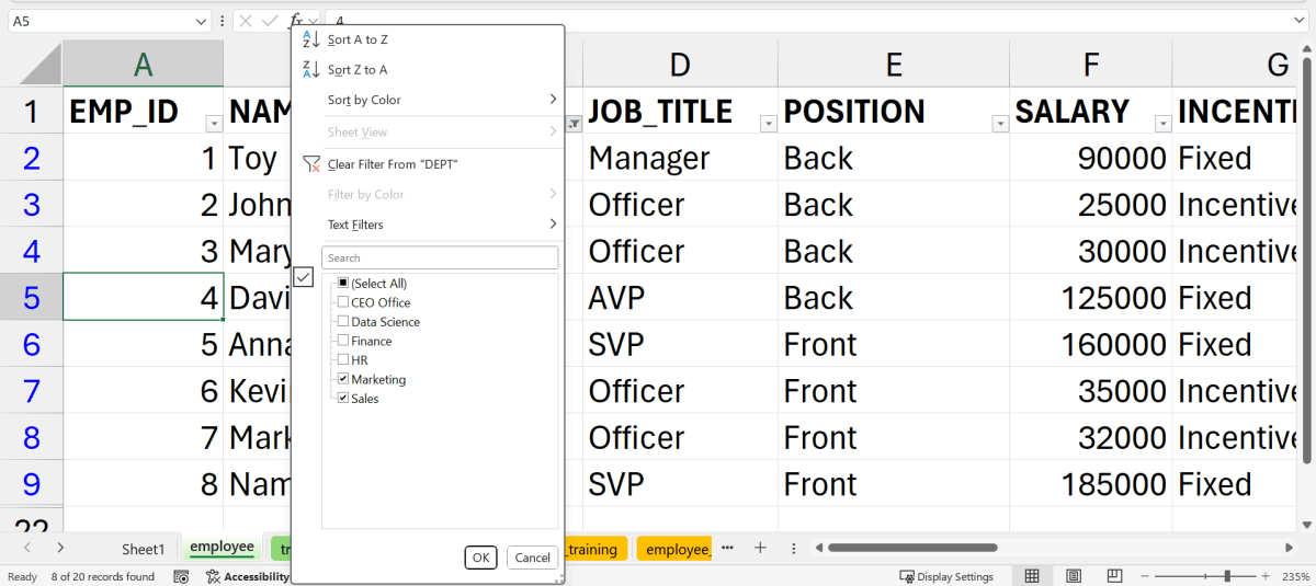 จัดการข้อมูลแบบตารางได้ง่ายๆด้วย Excel Table - DataRockie
